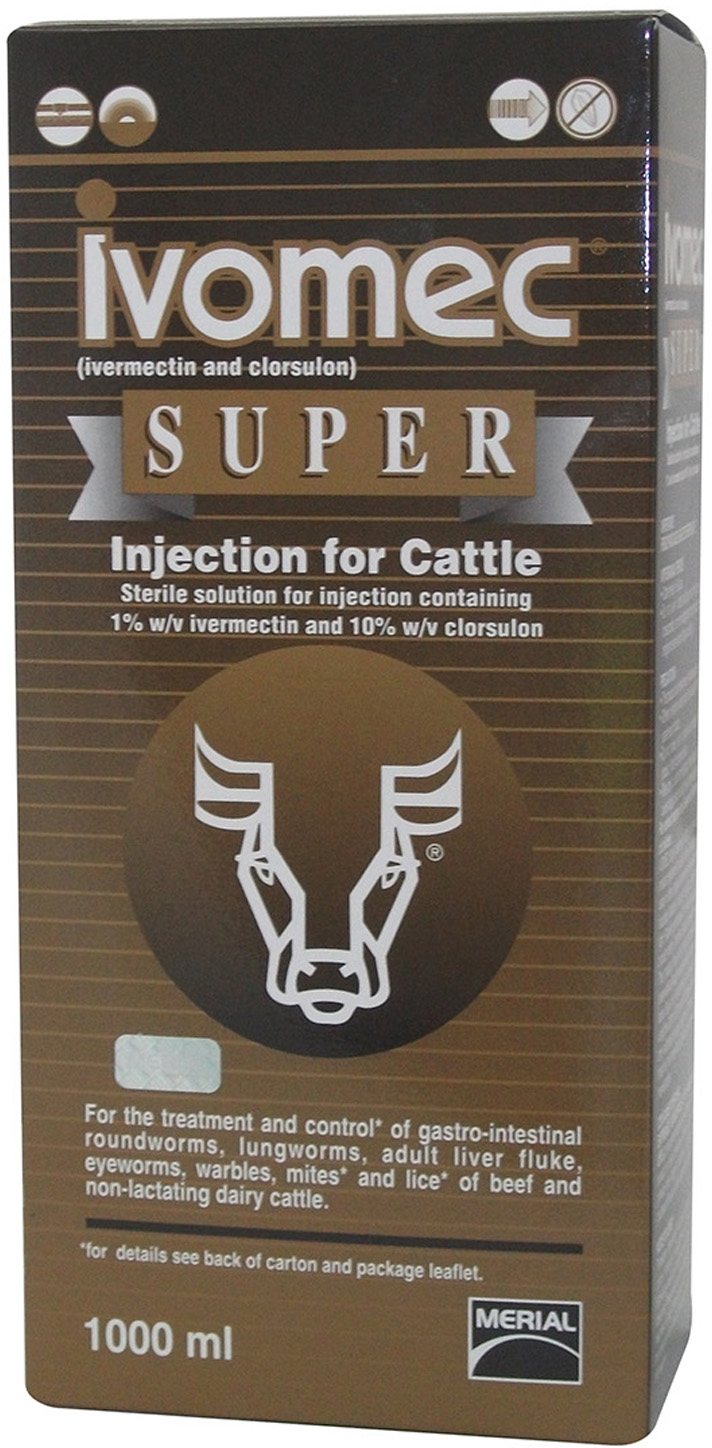 MERIAL IVOMEC SUPER 1000ML@ - Cattle Medicine - Mole Avon