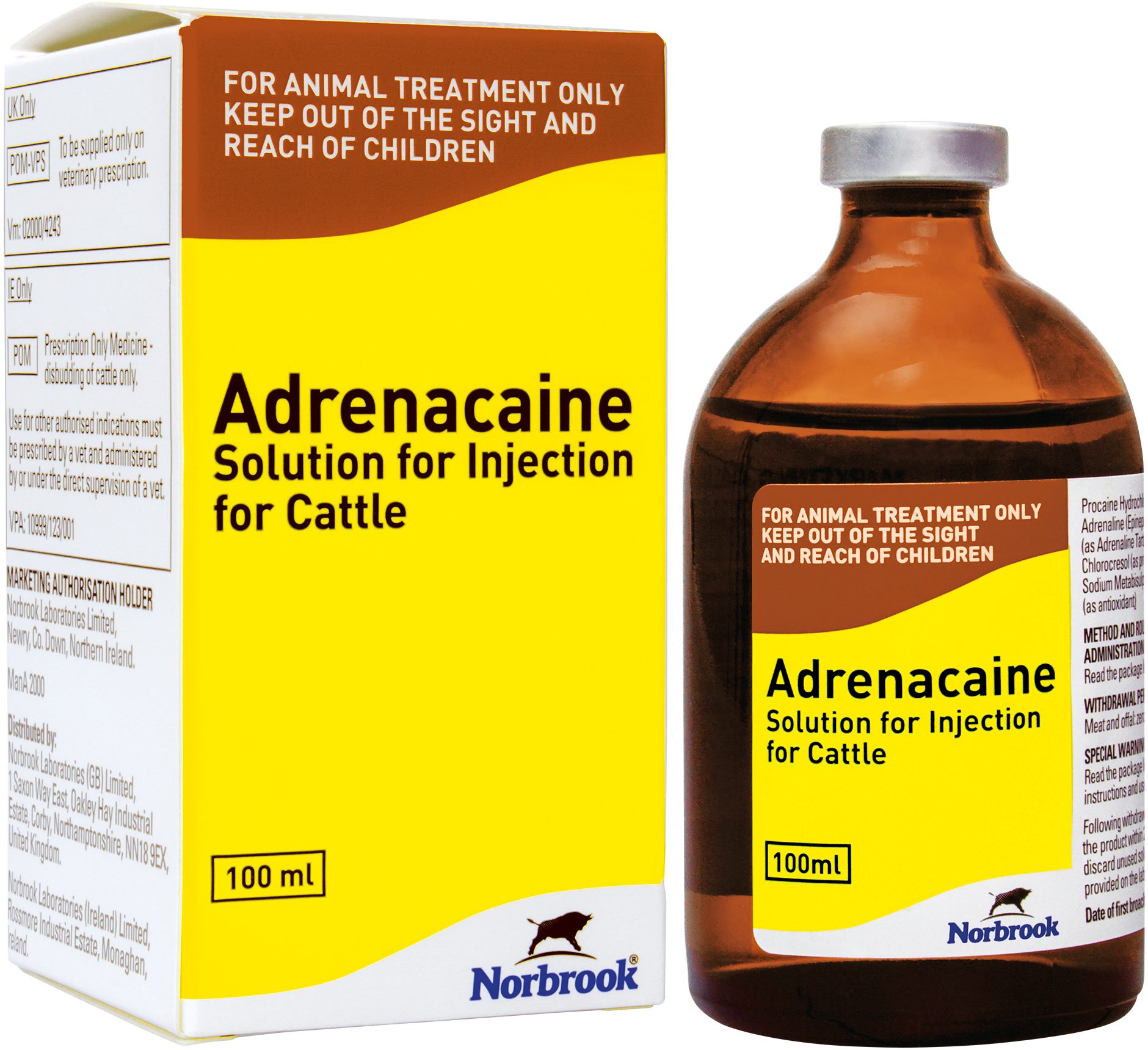 Adrenacaine Injection 100ml - Vaccines & Injections