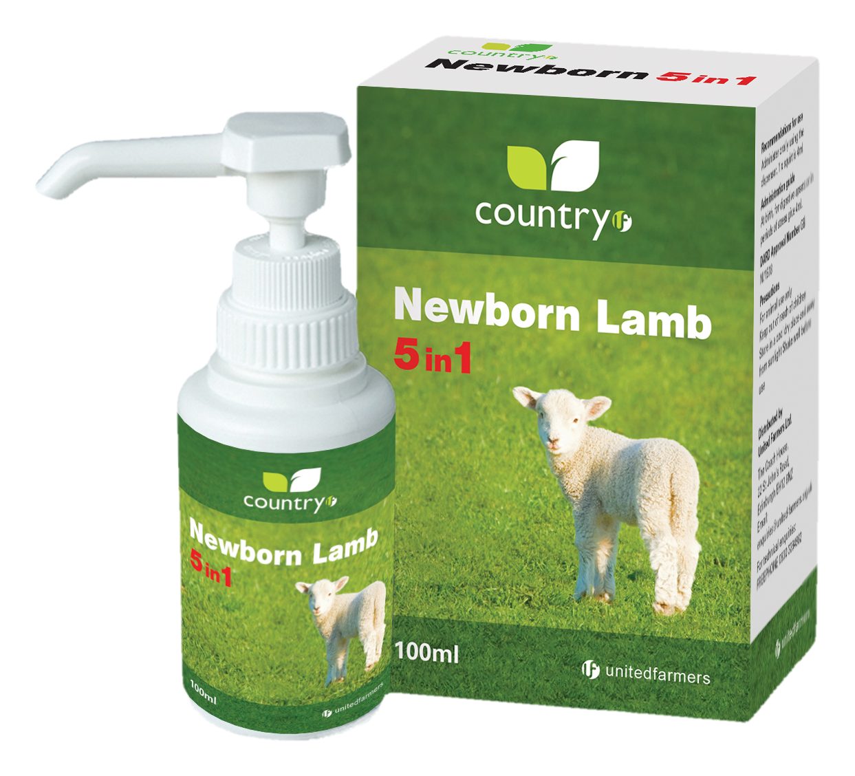 Country UF Newborn Lamb 5 In 1 100ml - Health & Hygiene