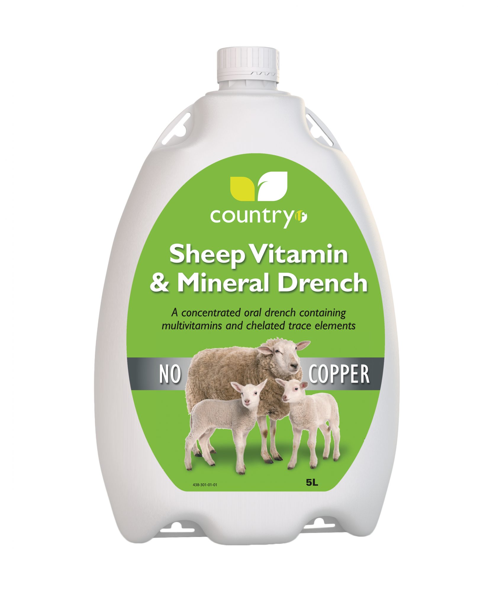 Country UF Sheep Vitamin & Mineral No Copper Drench 5L - Sheep ...