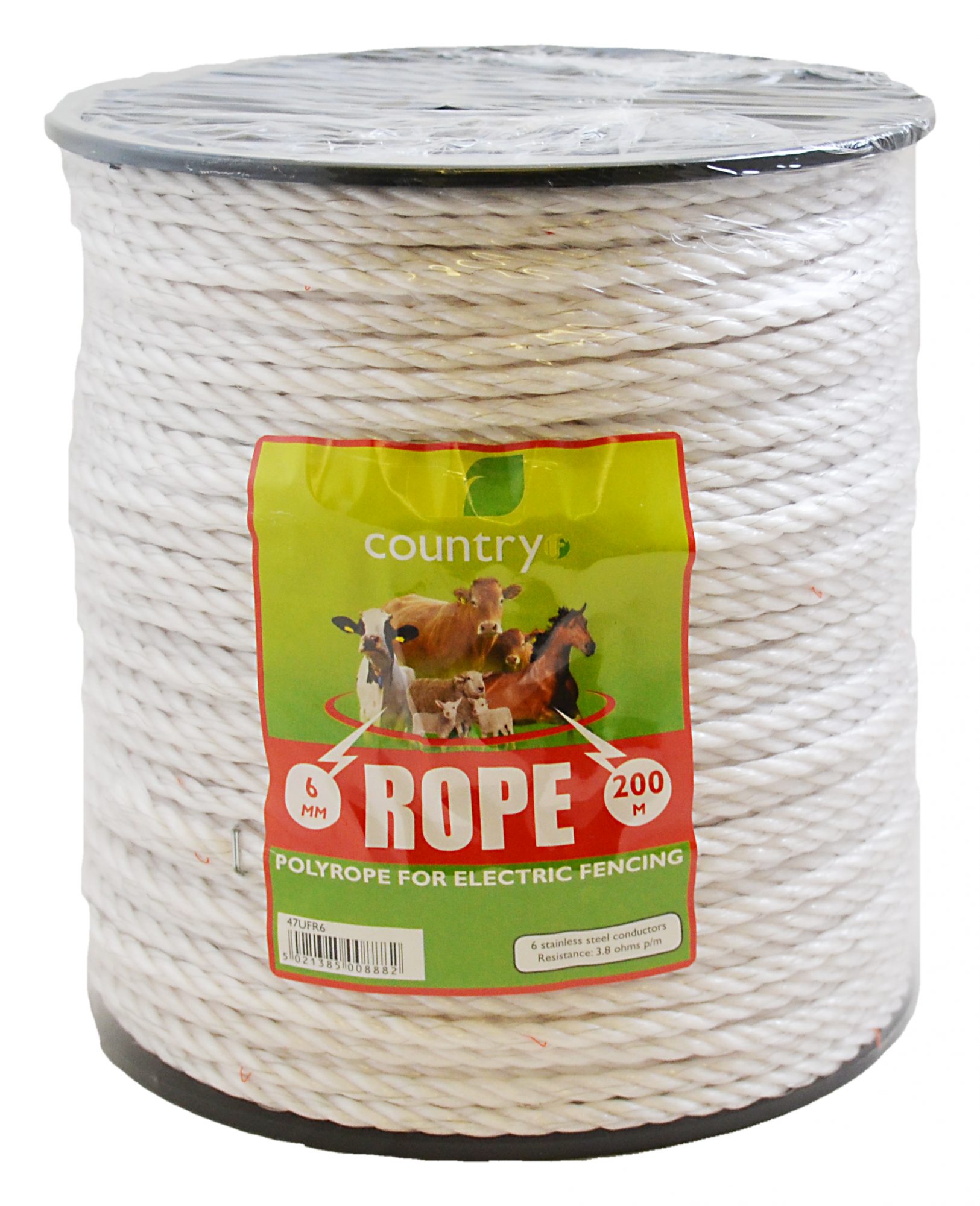 Country UF White Rope 6mm 200m - Tape, Wire & Rope