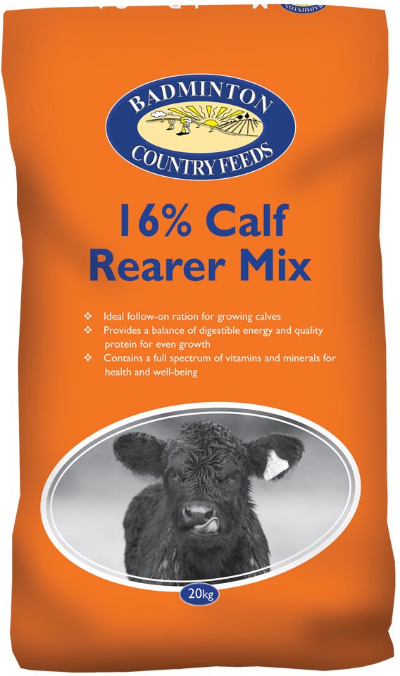 Badminton Country Feeds Badminton Calf Rearer 16 Mix 20kg - Cattle Feed