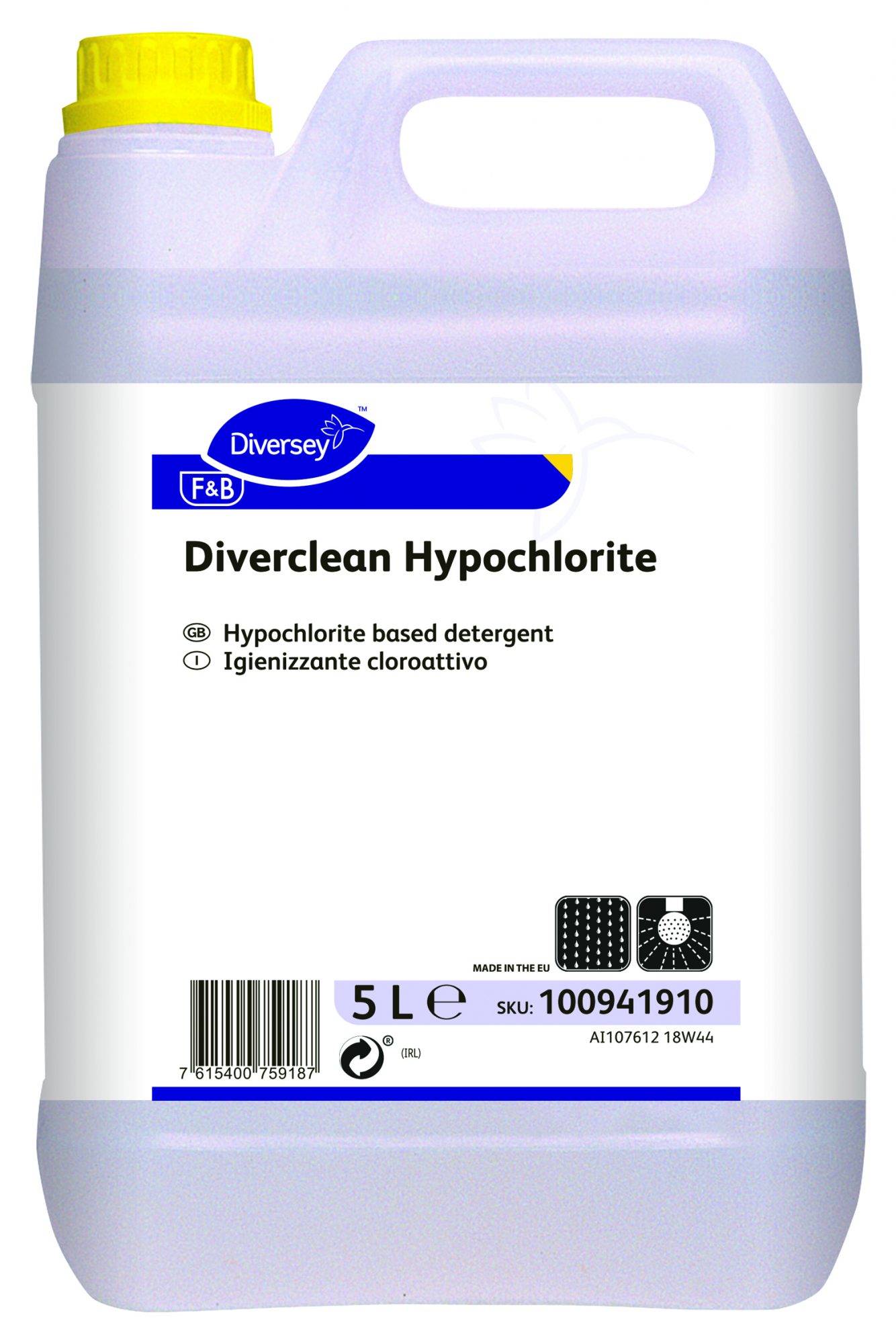 Diverclean Hyprochlorite 5L - Chemicals