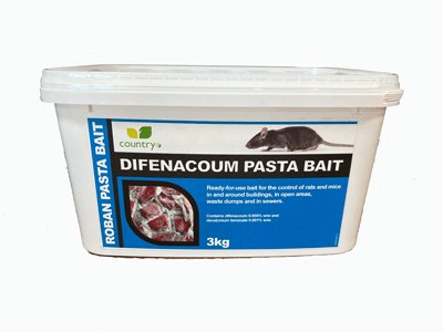 Country UF Difenacoum Pasta Bait 3kg - Rodent Baits