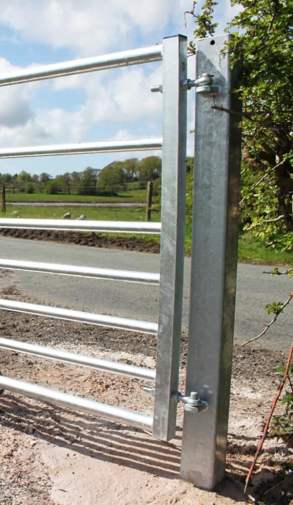Galvanised Square Hanging Post 4" - Metal & Concrete Posts