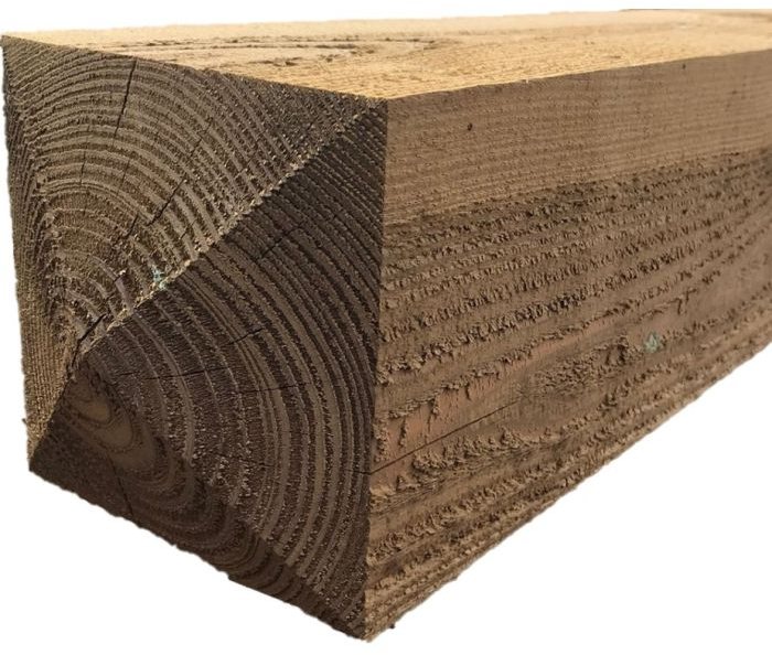 4 Way Weathered Tanalised Post 2.4m - Stakes, Struts & Posts