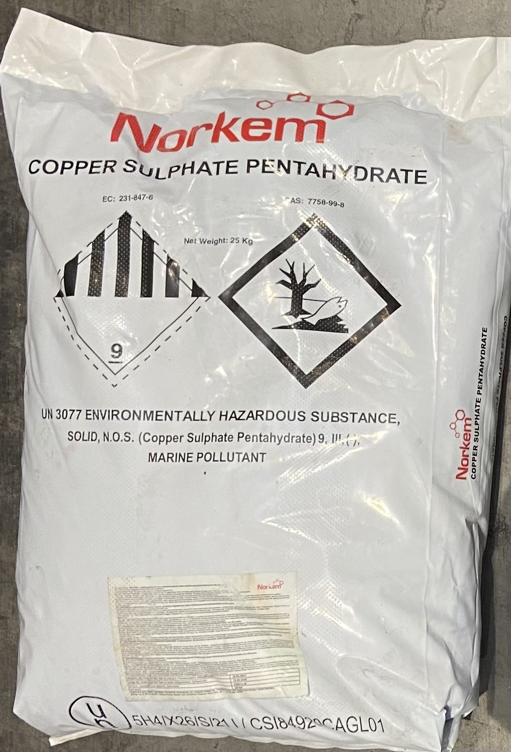 Copper Sulphate 25kg - Cattle Health & Hygiene