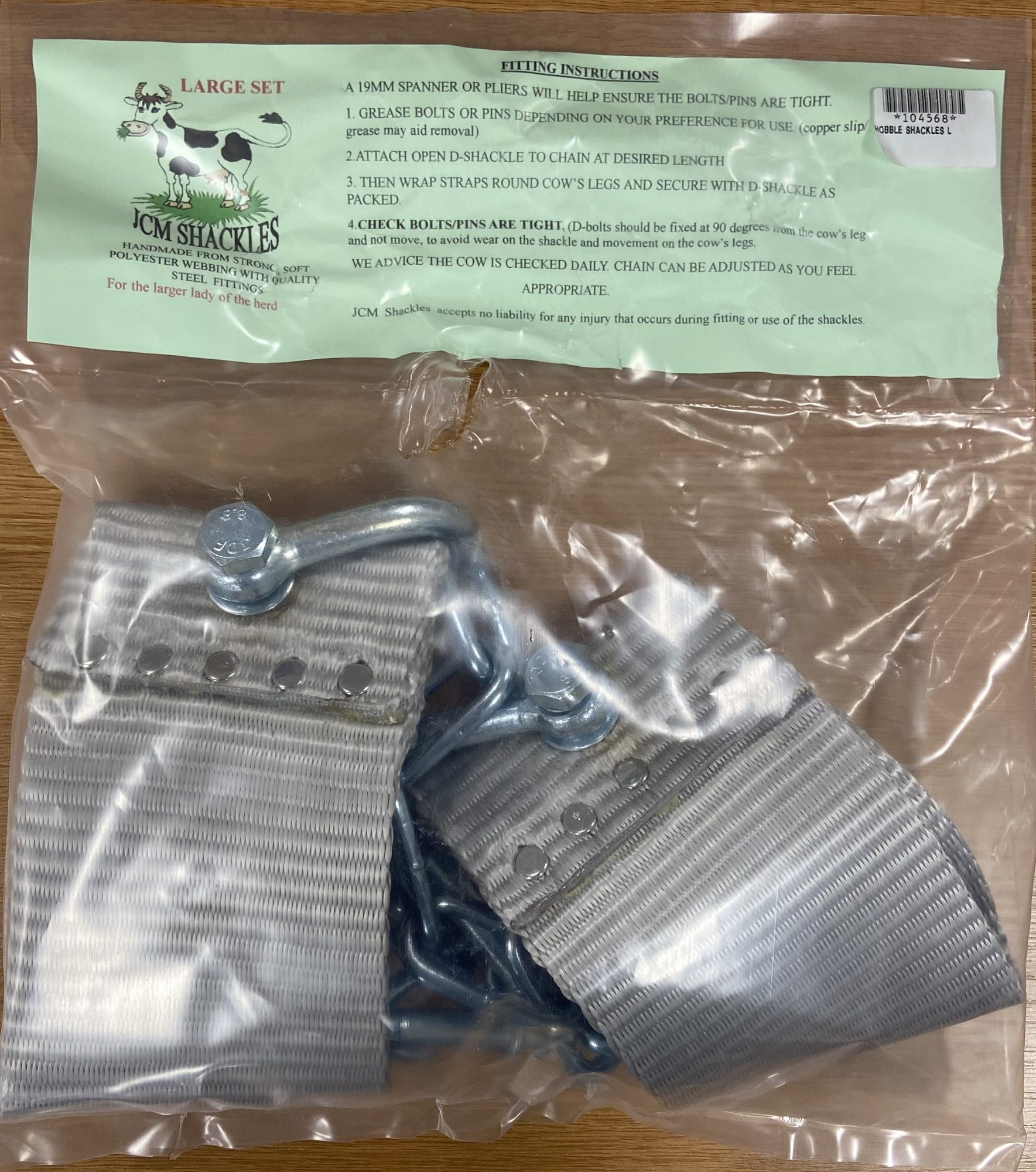 JCM Shackles Hobble - Cattle Handling