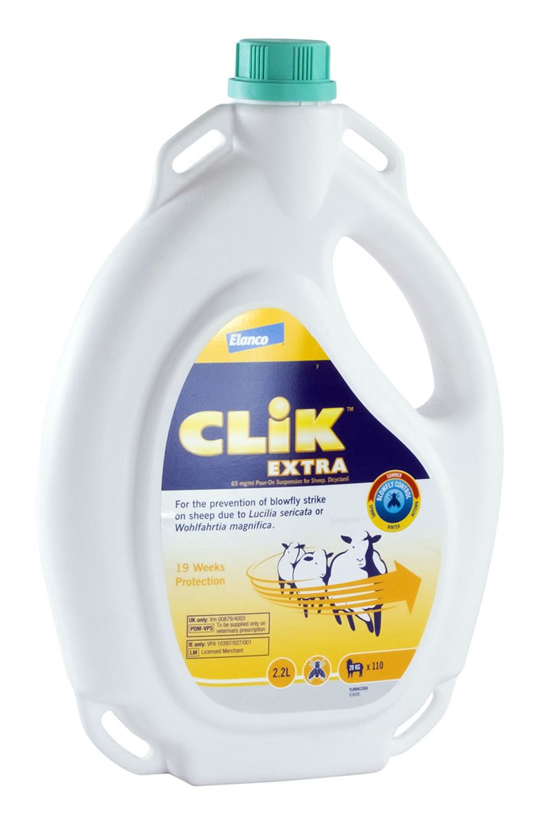 Elanco Clik Extra Pour On 2.2L - Fly & Parasite Control