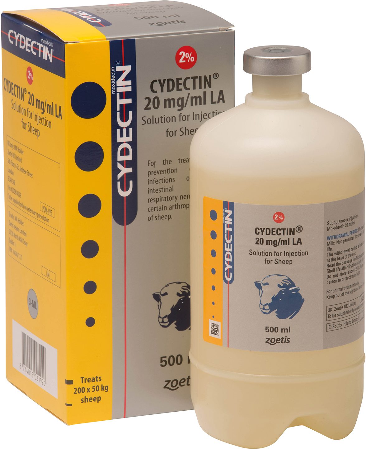 ZOETIS CYDECTIN LA INJECTION 50ML SHEEP@ - Sheep Medicine - Mole Avon
