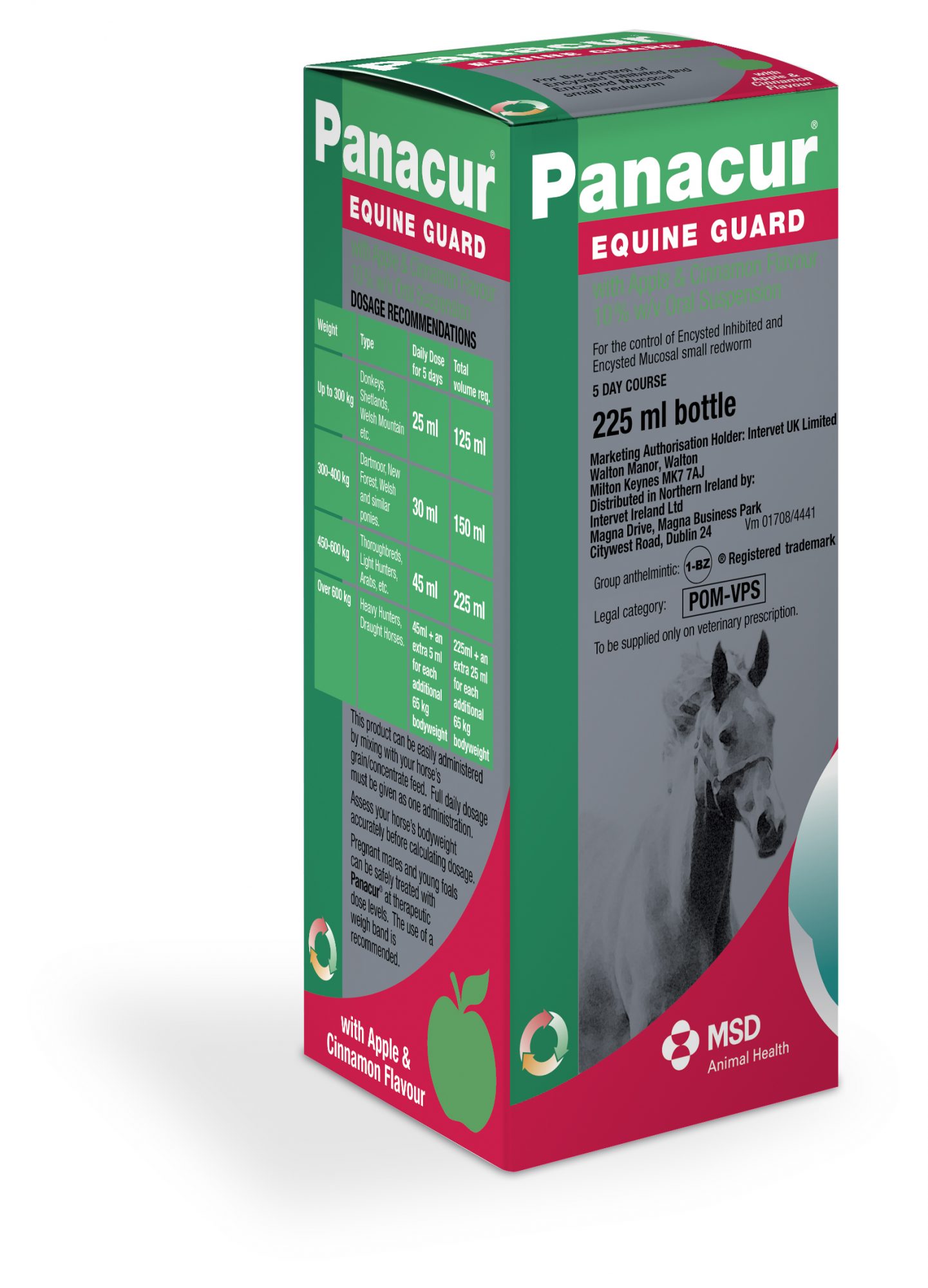 MSD Panacur Equine Guard 225ml - Horse Medicine