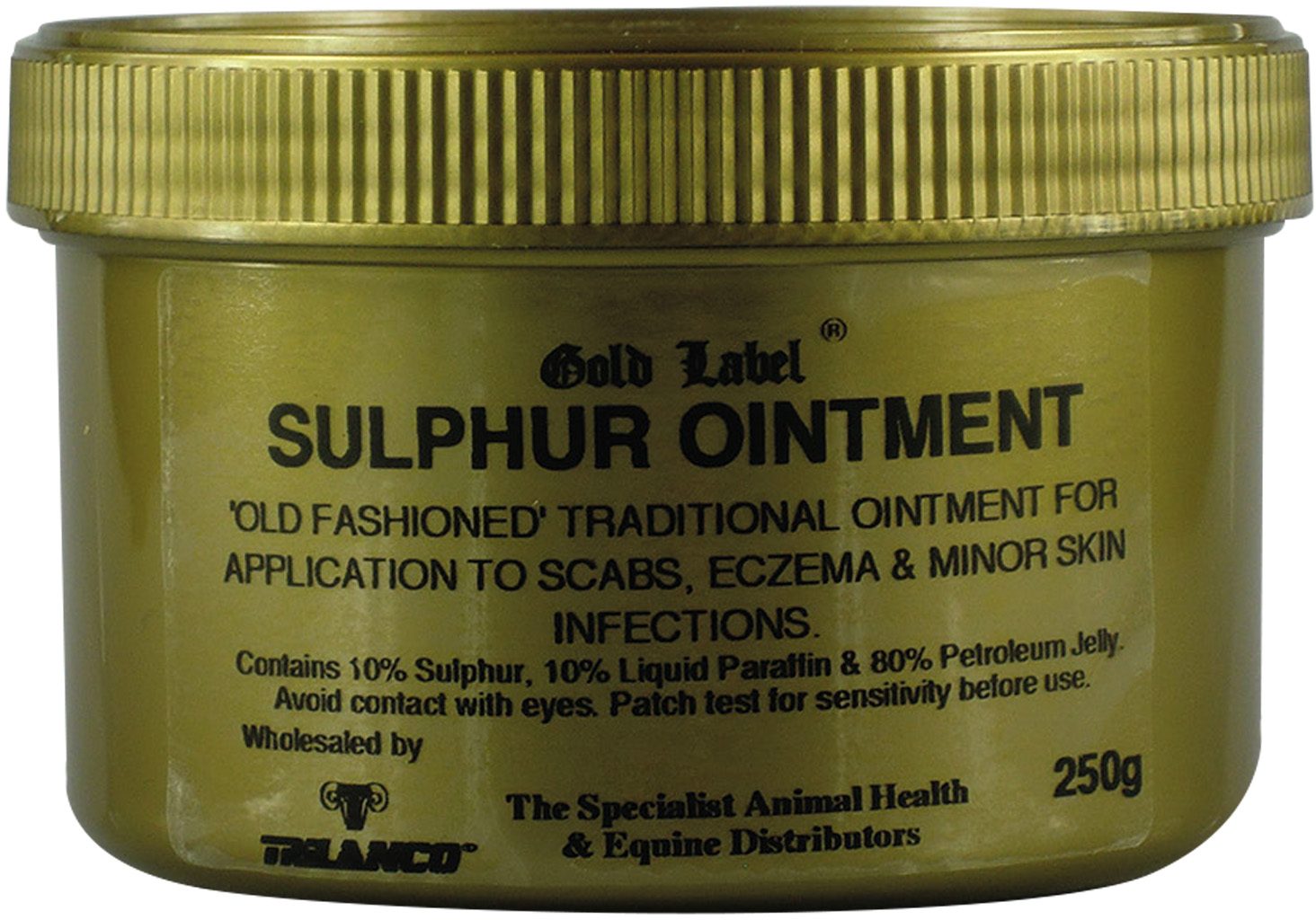 GOLDLABE Gold Label Sulphur Ointment 250g - First Aid & Wound Care