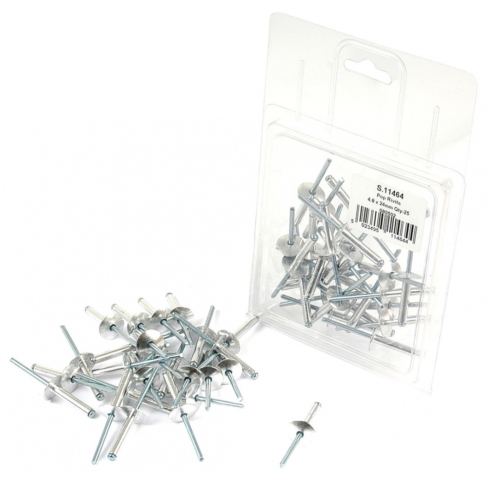 Sparex Rivet Pot 24Mm Pack 25 L/Flange - Fasteners