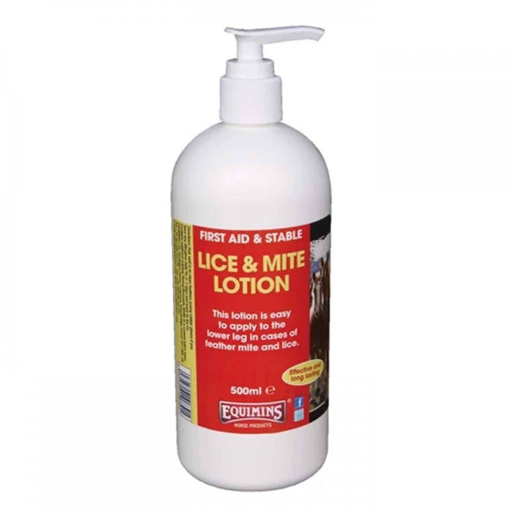 Equimins Horse Products Equimins Lice & Mite Lotion 500ml - Fly & Midge ...