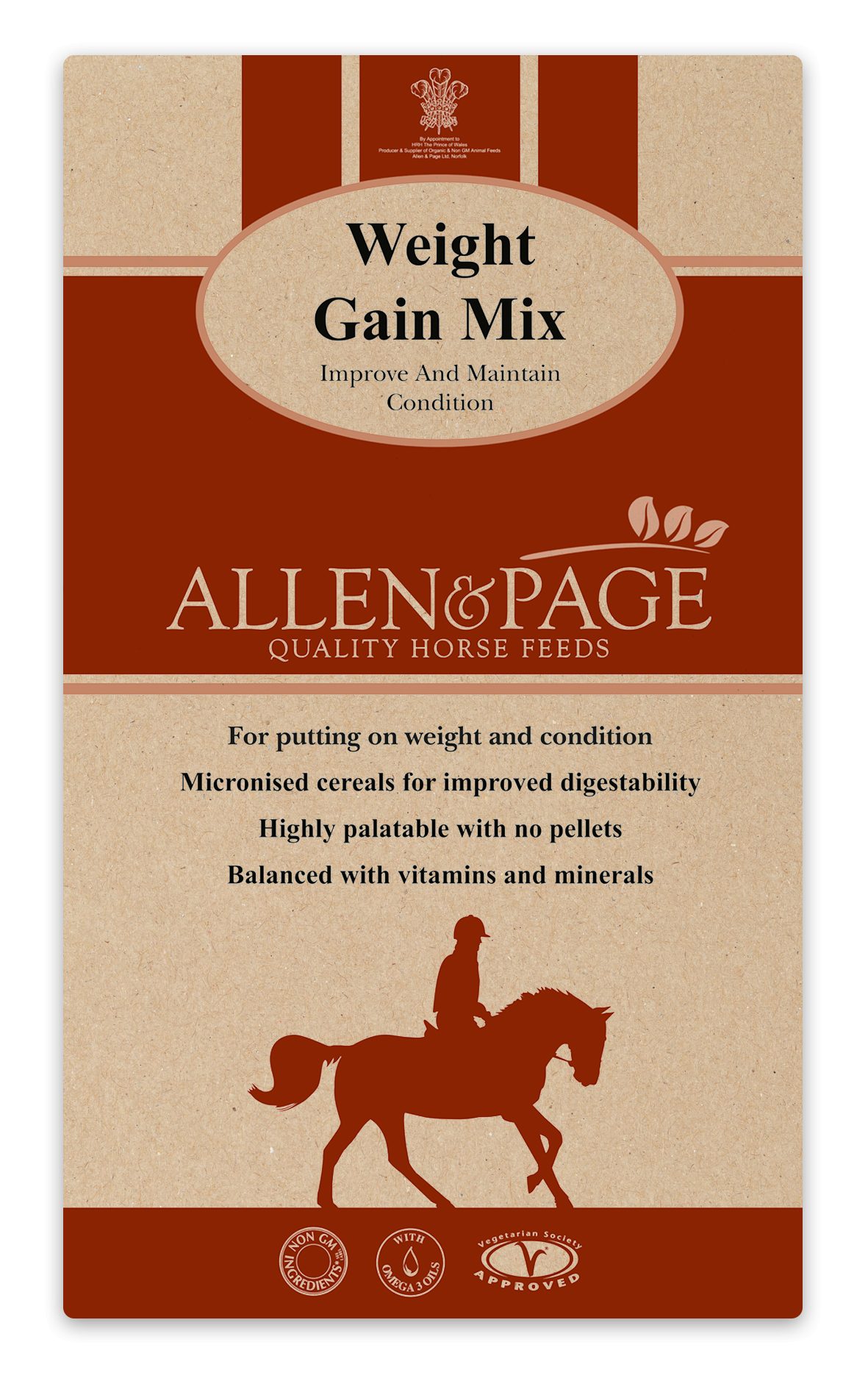 Allen & Page Weight Gain Mix 20kg - Cubes, Mixes & Mash