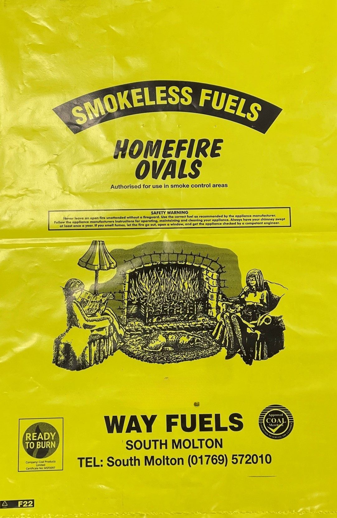 Homefire Ovals Coal 20kg - Coal & Charcoal