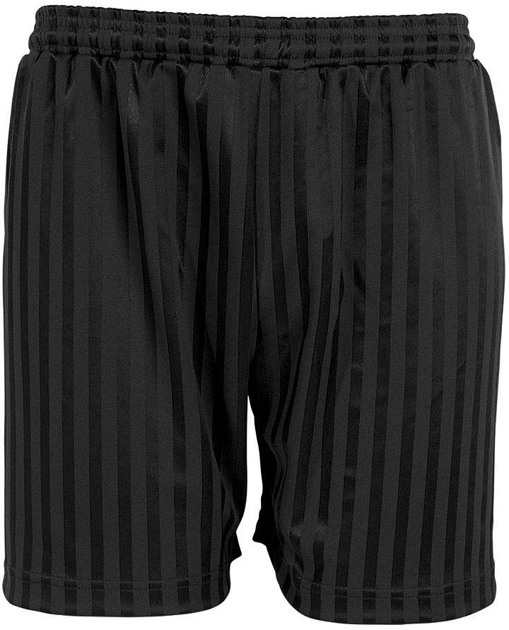 Banner Striped Football Short Black - Bottoms