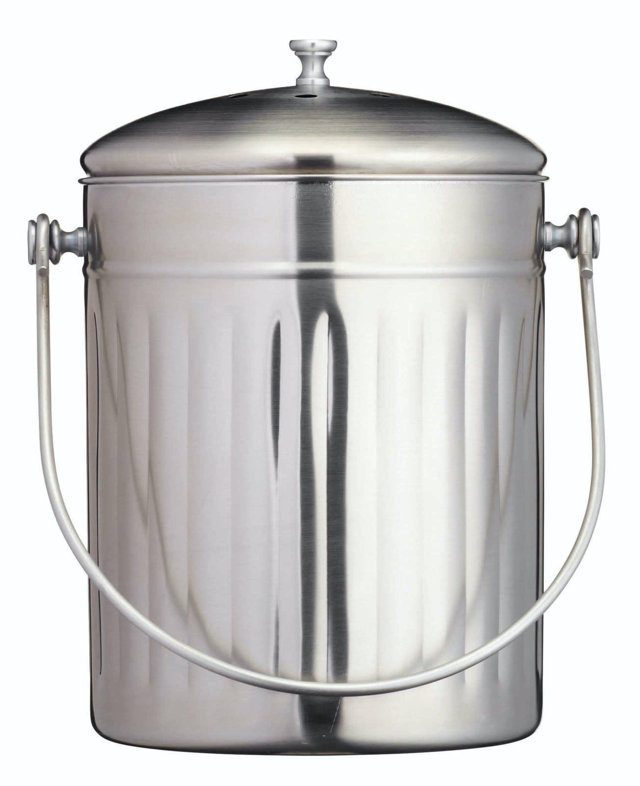 Stainless Steel Compost Bin - Bins & Bin Bags