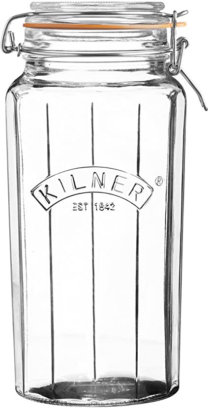 KILNER Kilner Clip Top Facetted Jar - Jams & Preserving