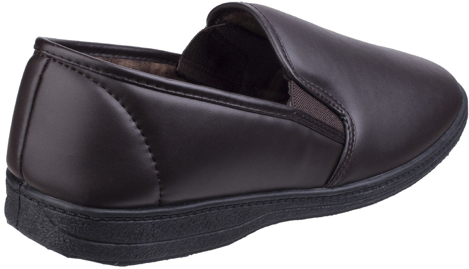 FLEET Fleet & Foster Visa Gusset Slipper Brown - Slippers - Mole Avon