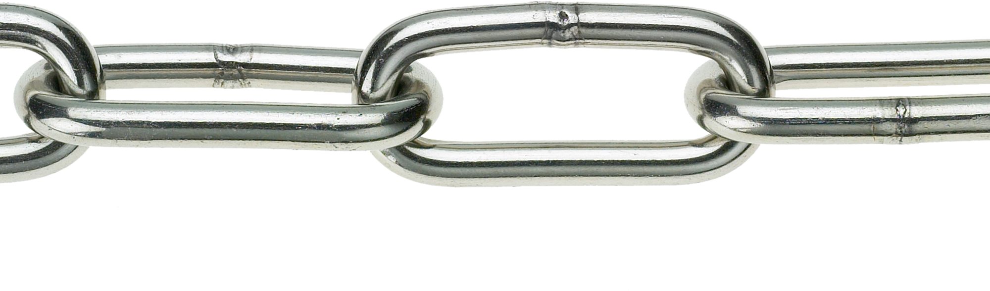 Eliza Tinsley BZP Long Link Weld Chain 2.5 x 24mm 2m - Ropes & Chains