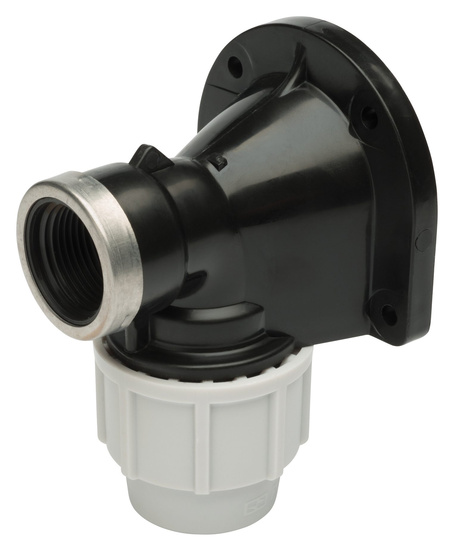 Plasson Plastic Elbow Wall Plate - Pipe Fittings - Mole Avon