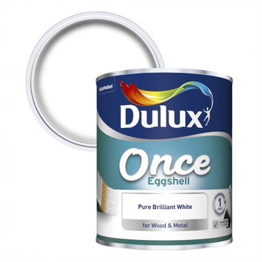 Dulux Once Eggshell Pure Brilliant White - Interior Paints