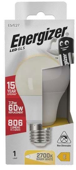 Energizer LED ES GLS Bulb Warm White - Bulbs & Lights
