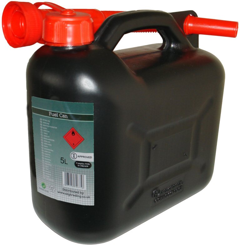 Handy Black 5 Litre Fuel Can - Fuel Tanks & Cans