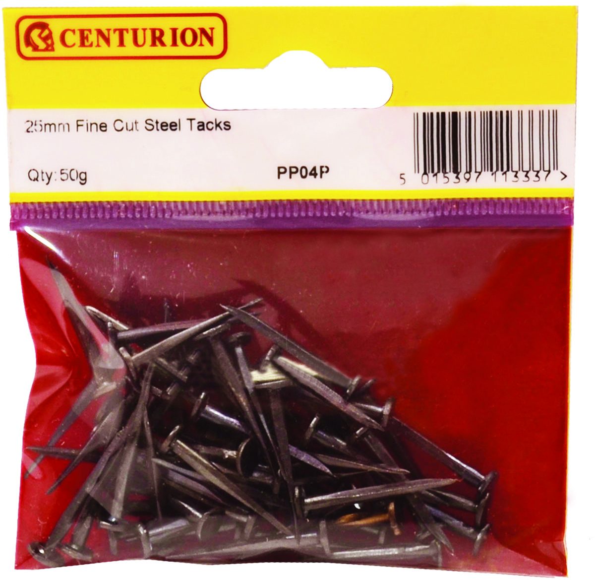 Centurion Fine Cut Steel Tacks 50g - Nails