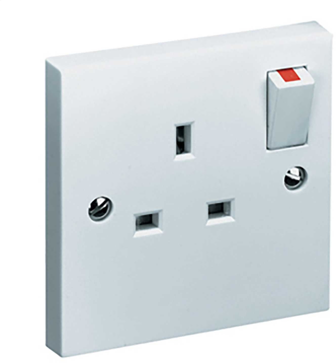 Pik-a-Pak Single Switched Socket 13amp - Switches & Sockets