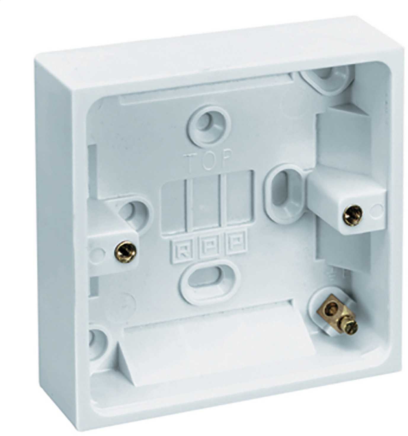 Pik-a-Pak Single Surface Mounting Box 25mm - Junction Boxes