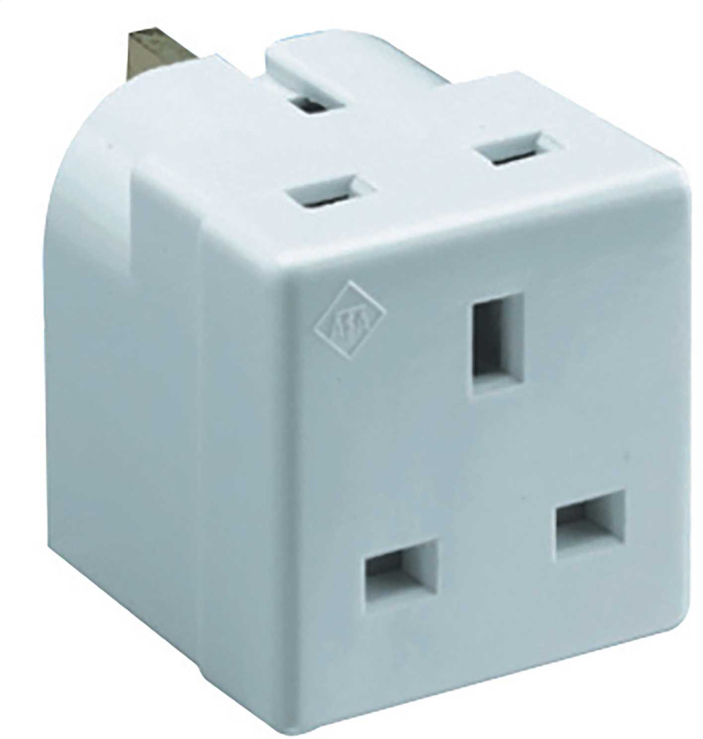 Pik-a-Pak Multi Plug Adaptor 2 Way 13amp - Plugs & Fuses