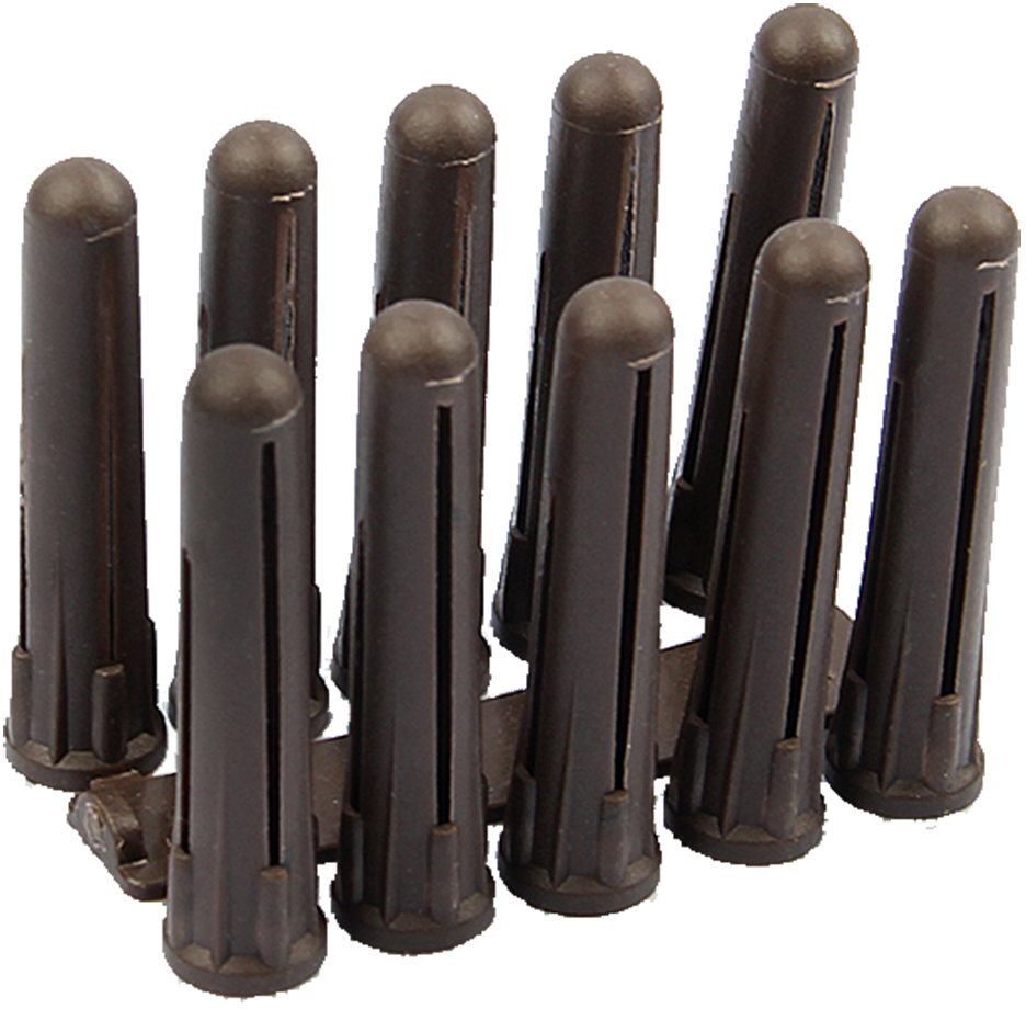 John George Plastic Plug 6-12g Brown 100 Pack - Screws