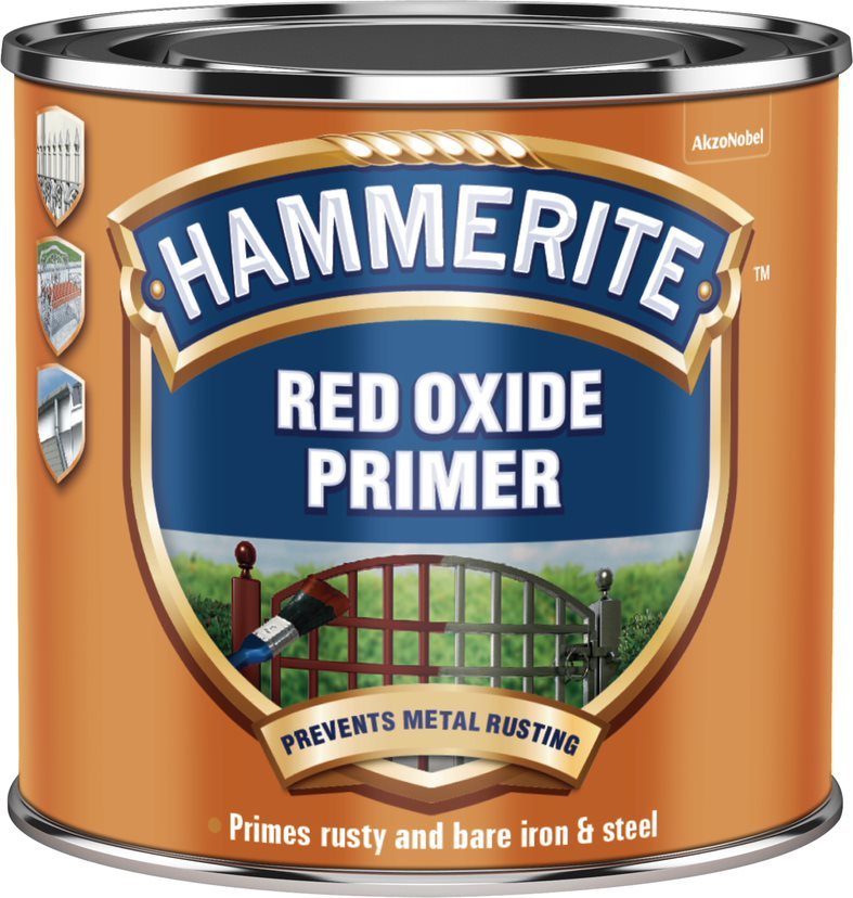 Hammerite Red Oxide Primer 250ml - Metal Paints