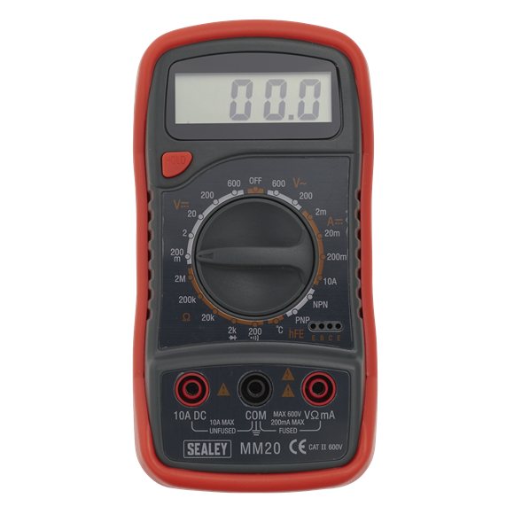 Sealey Digital Multimeter With Thermocouple - Screws & Testers