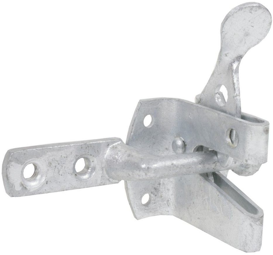 John George Strong Auto Gate Latch Galvanised - Hinges & Brackets