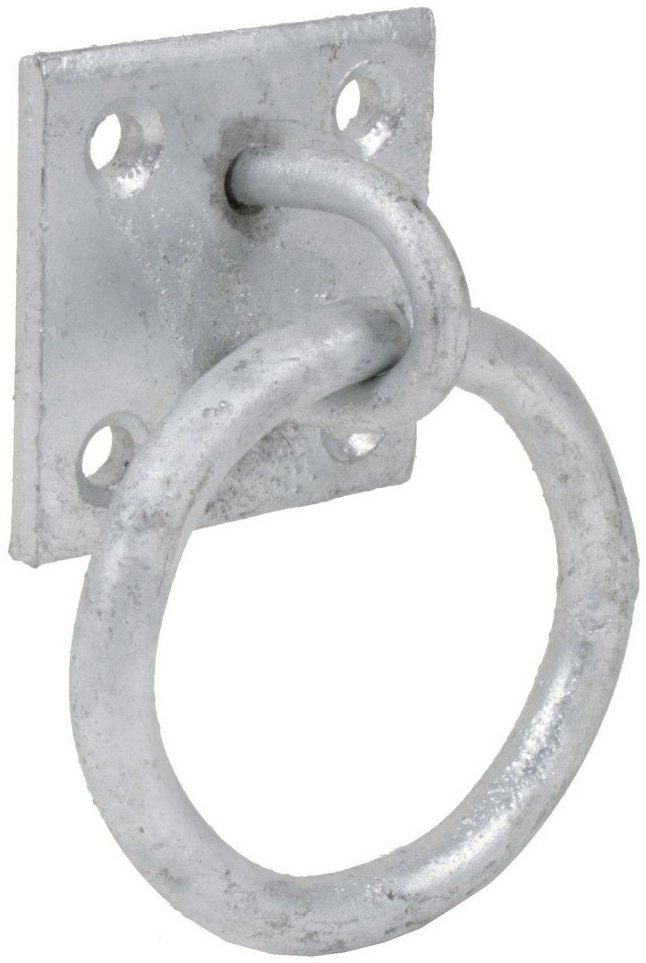 John George Ring On Plate Galvanised - Gate Hooks & Handles - Mole Avon