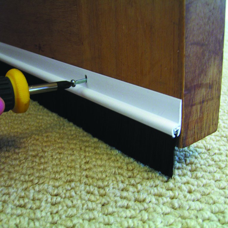 Warmseal Bottom Door Brush Strip 920mm - Hinges & Brackets