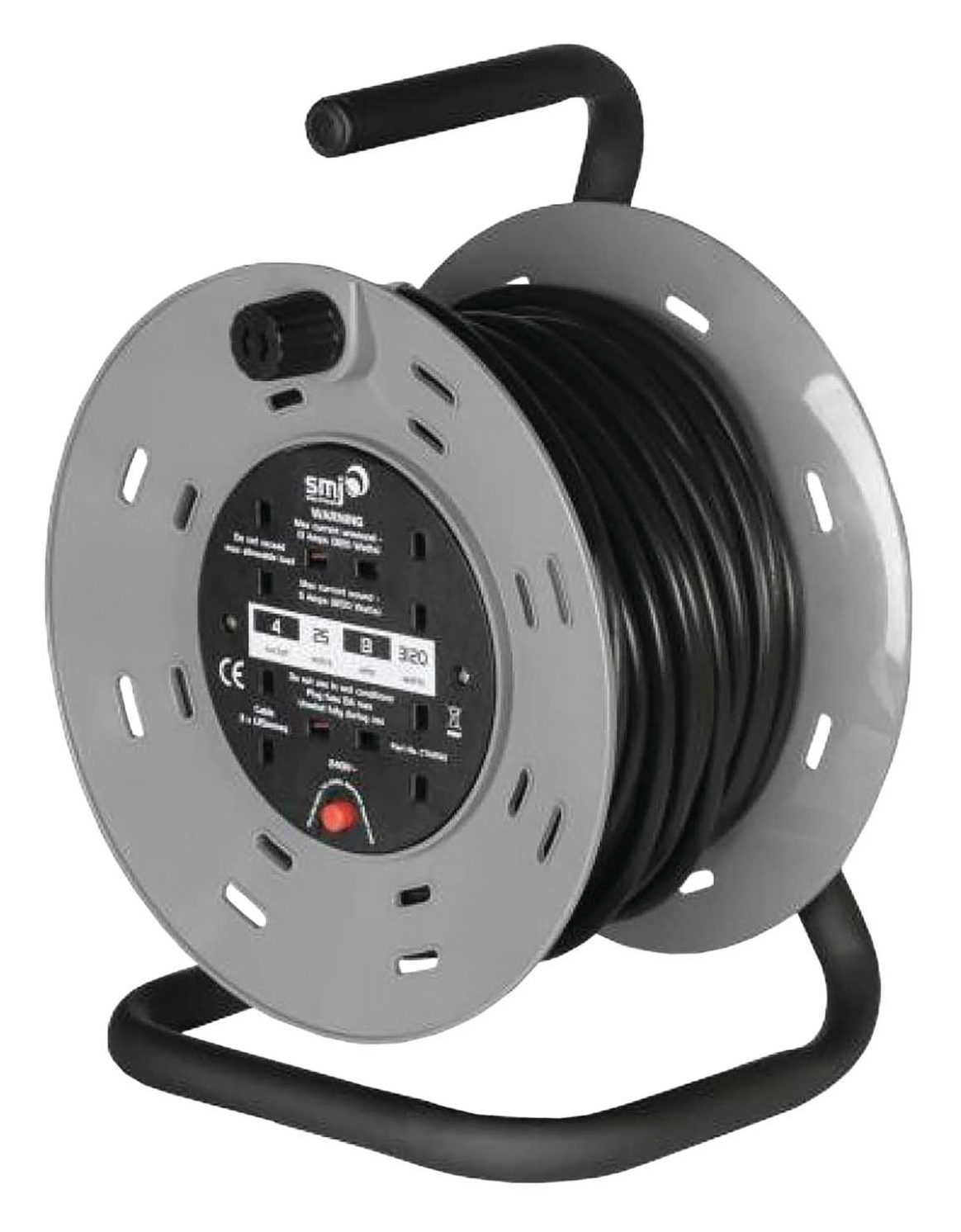 Pik-a-Pak Cable Reel 4 Gang 25m - Cables & Leads
