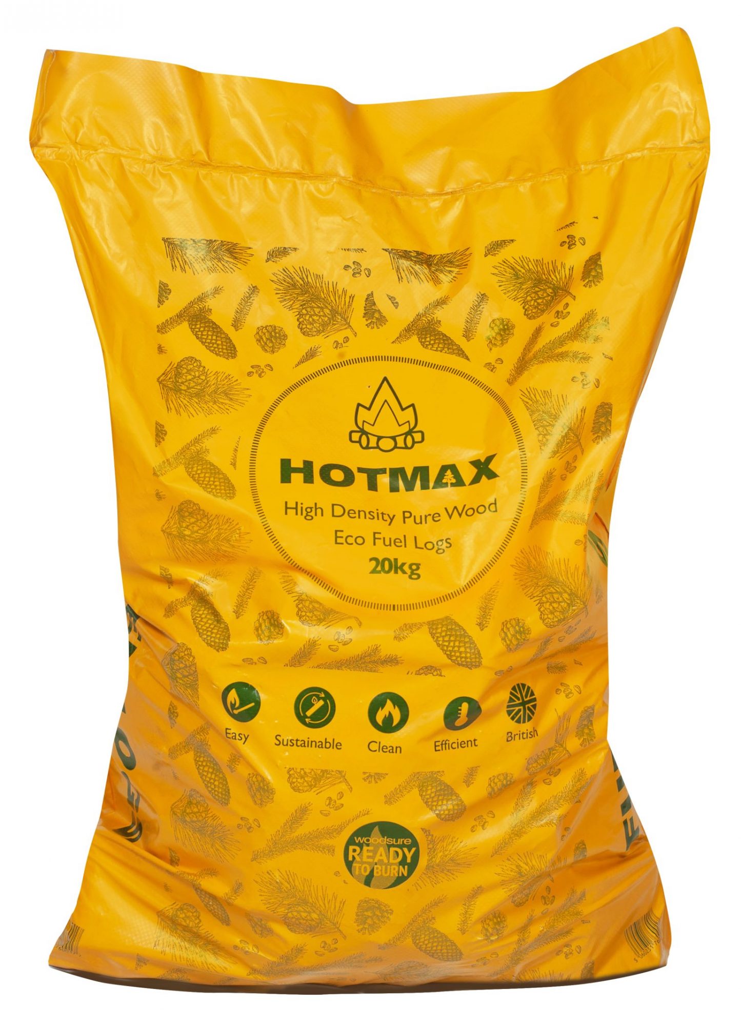 Bedmax Hotmax Fuel Briquettes 20kg - Heat Logs