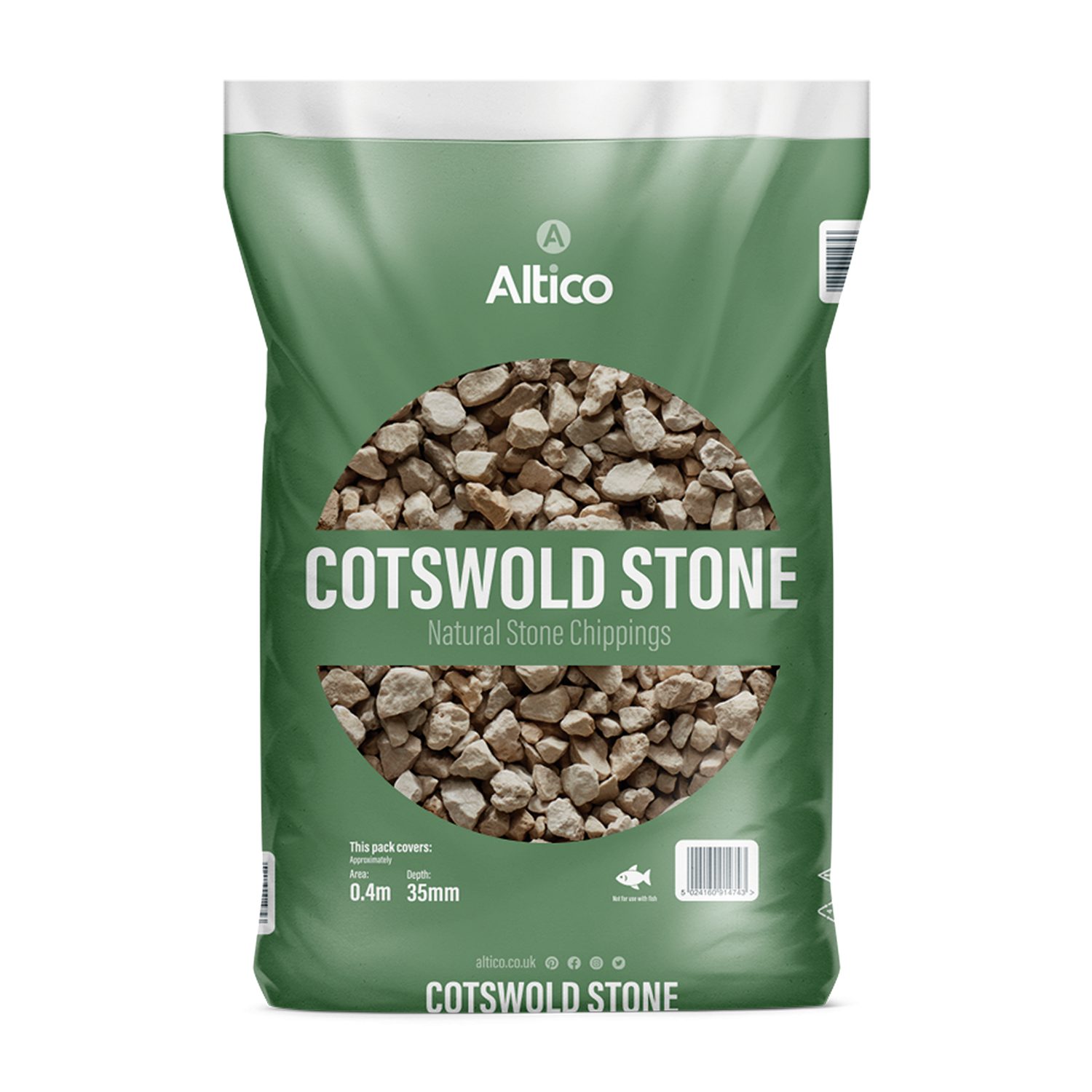 Altico Cotswold Stone Chippings Large - Aggregates & Stone