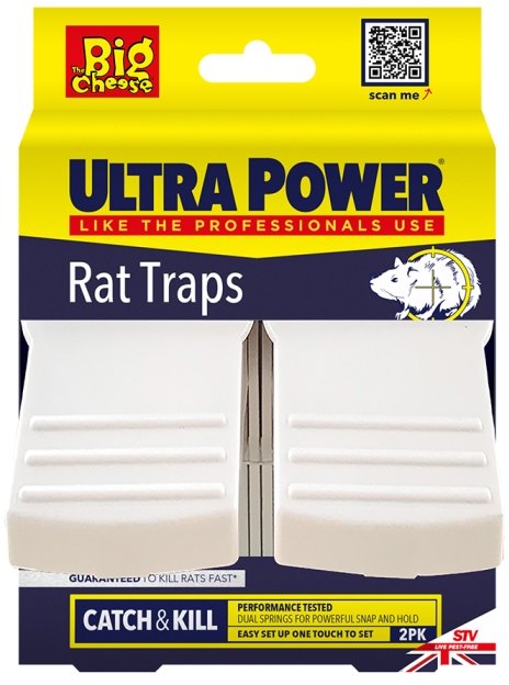 STV Big Cheese Ultra Power Rat Trap 2 Pack - Rodent Traps