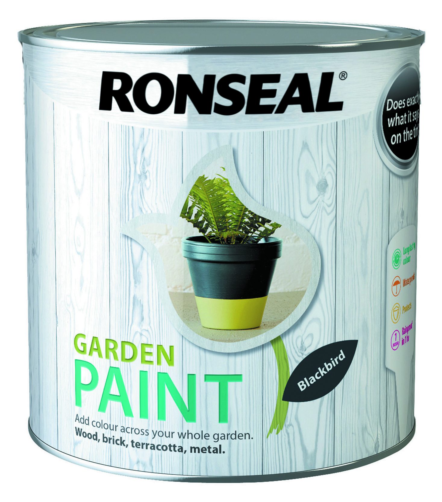 Ronseal Garden Paint Blackbird - Wood Treatments & Paints