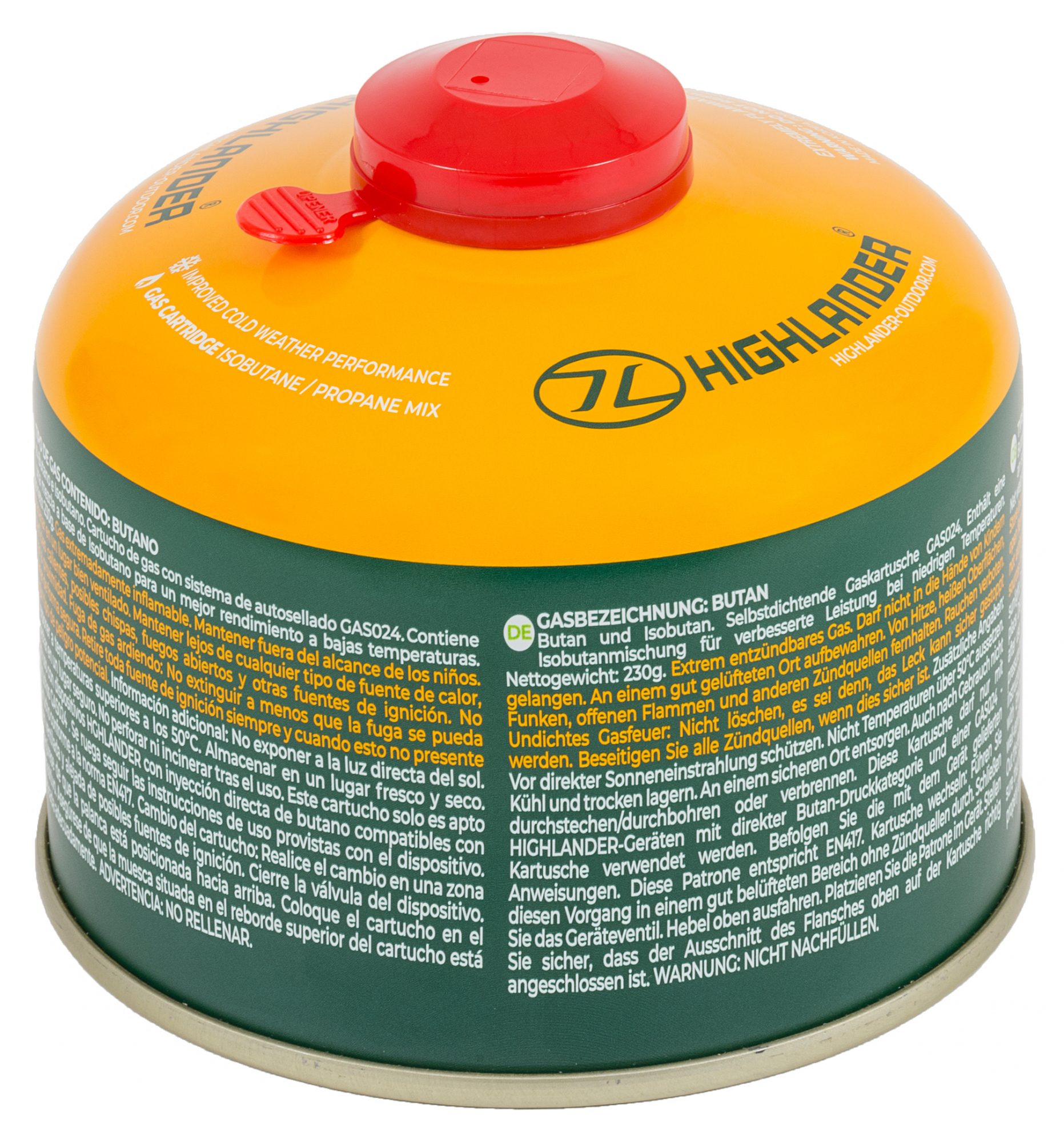 Valved Gas Cartridge 100g - Outdoor Cooking & Dining