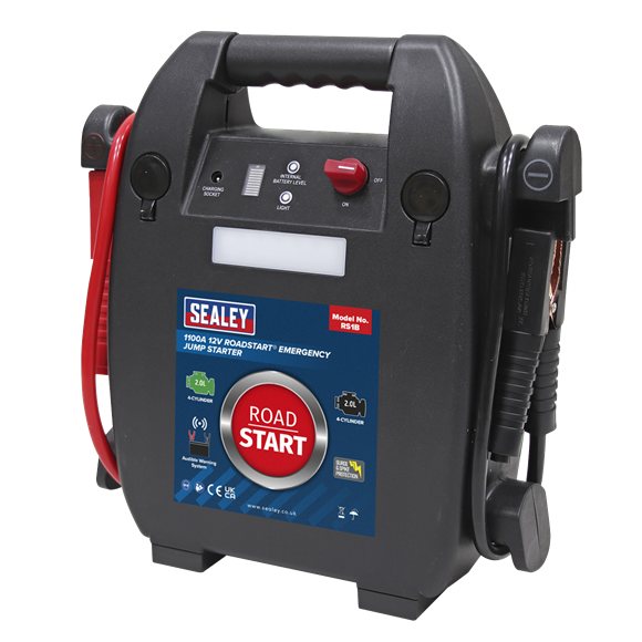 Sealey 1100A 12V Road Start Emergency Jump Starter - Electrical