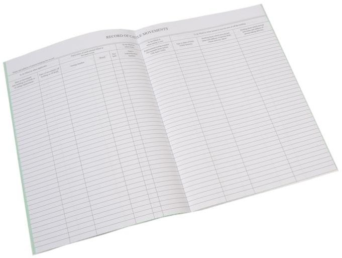 Cattle Breed & Movement Record Book - Cattle Handling