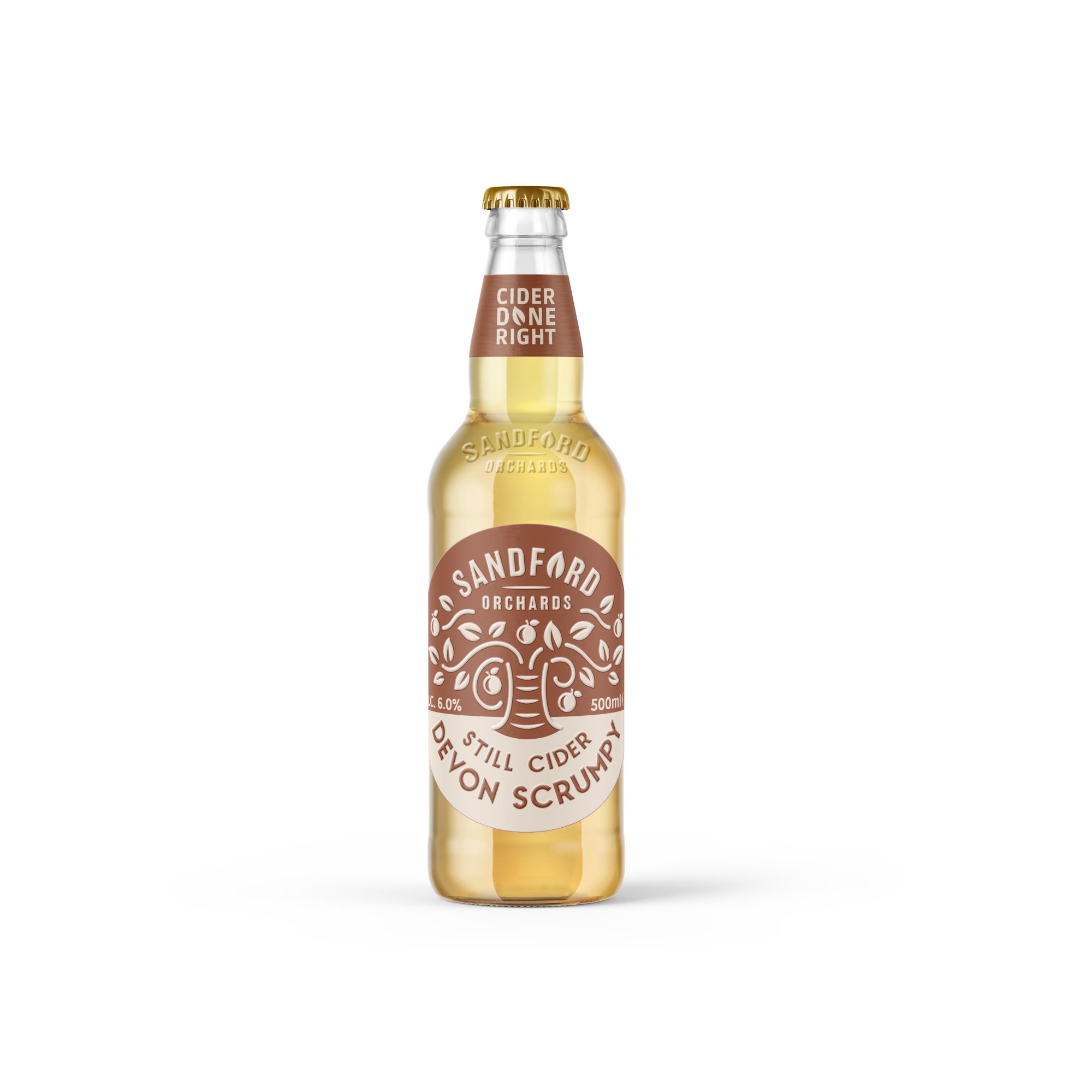 SANDFORD Sandford Orchards Devon Scrumpy Cider 500ml 6% - Cider - Mole Avon