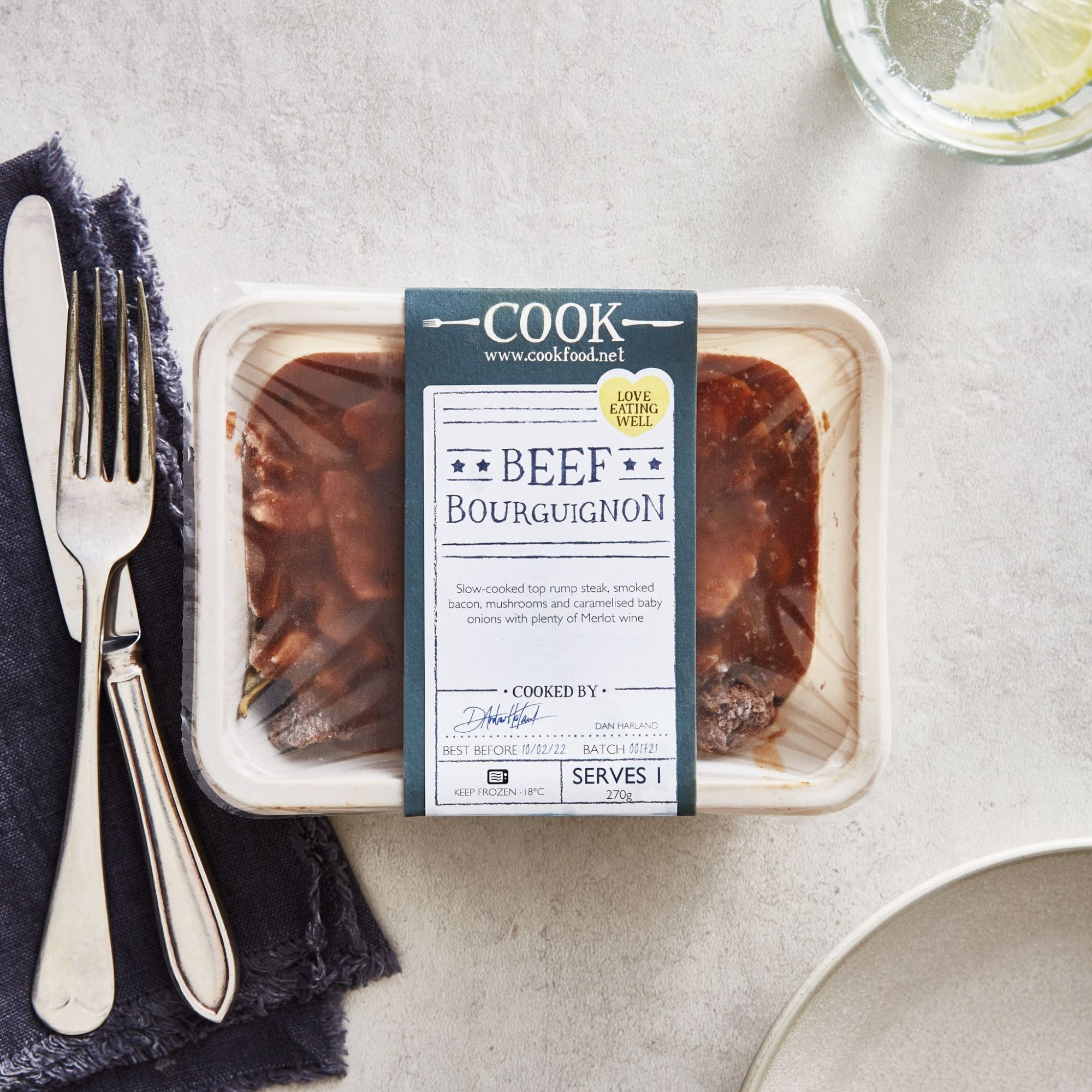 Cook Beef Bourguignon Frozen Meal - Ready Meals