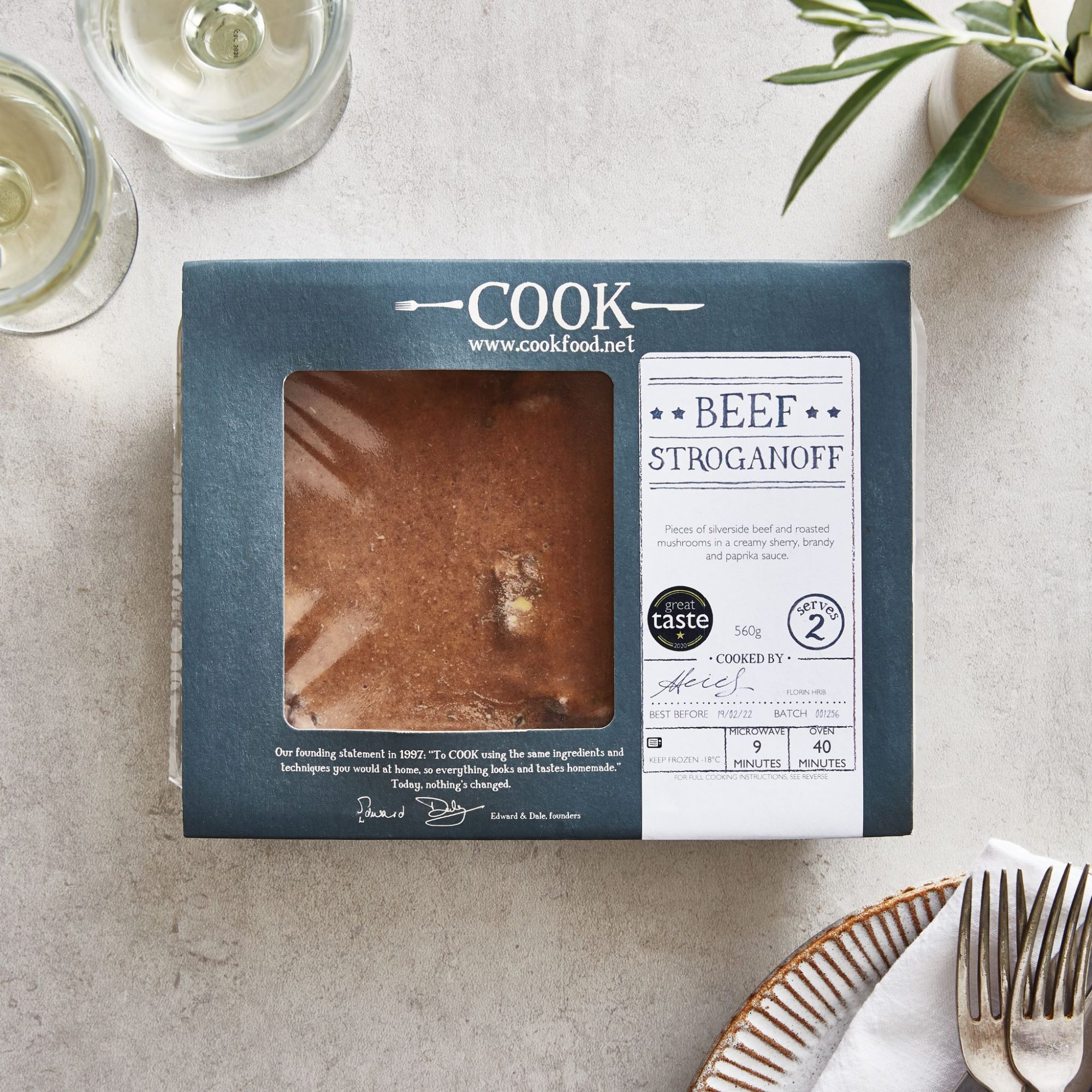 Cook Beef Stroganoff Frozen Meal - Ready Meals